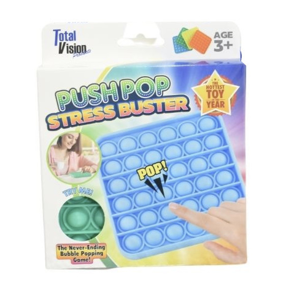 Branded | Toys | 5 Square Push Pop Stress Buster Toy In Colored Box ...